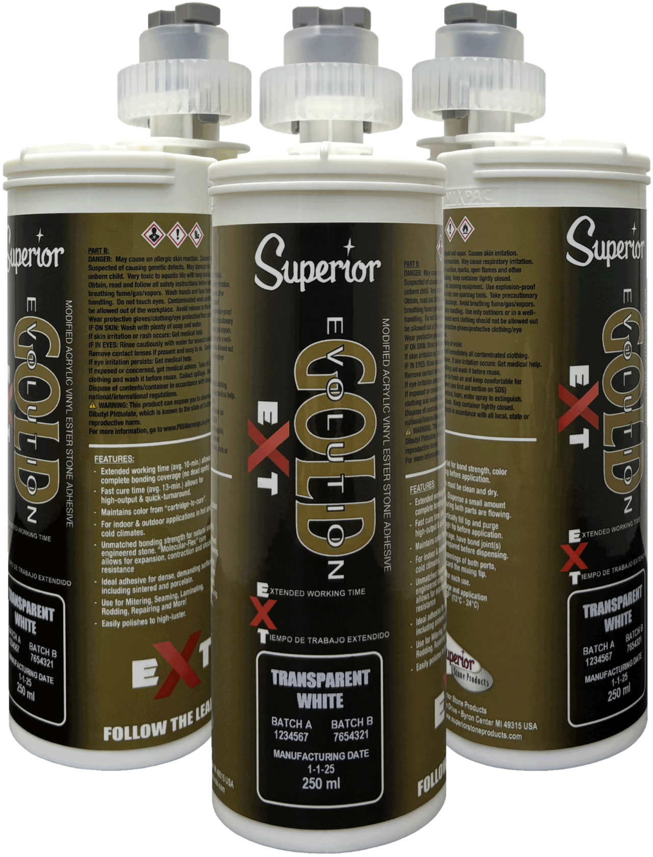 GOLD EVOLUTION EXT 250ml - Superior Stone Products