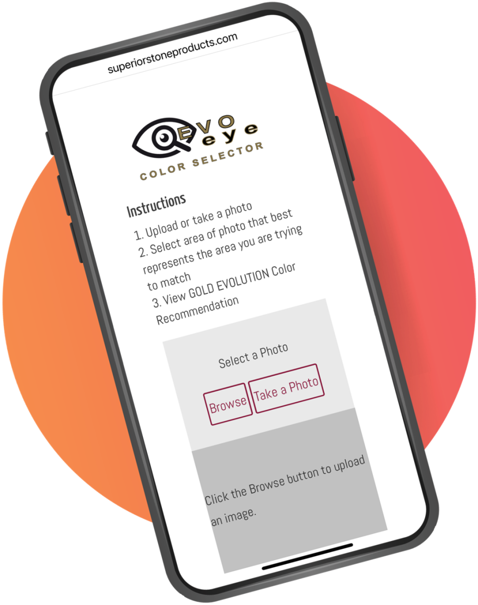 EVO-eye COLOR SELECTOR QR code - Superior Stone Products